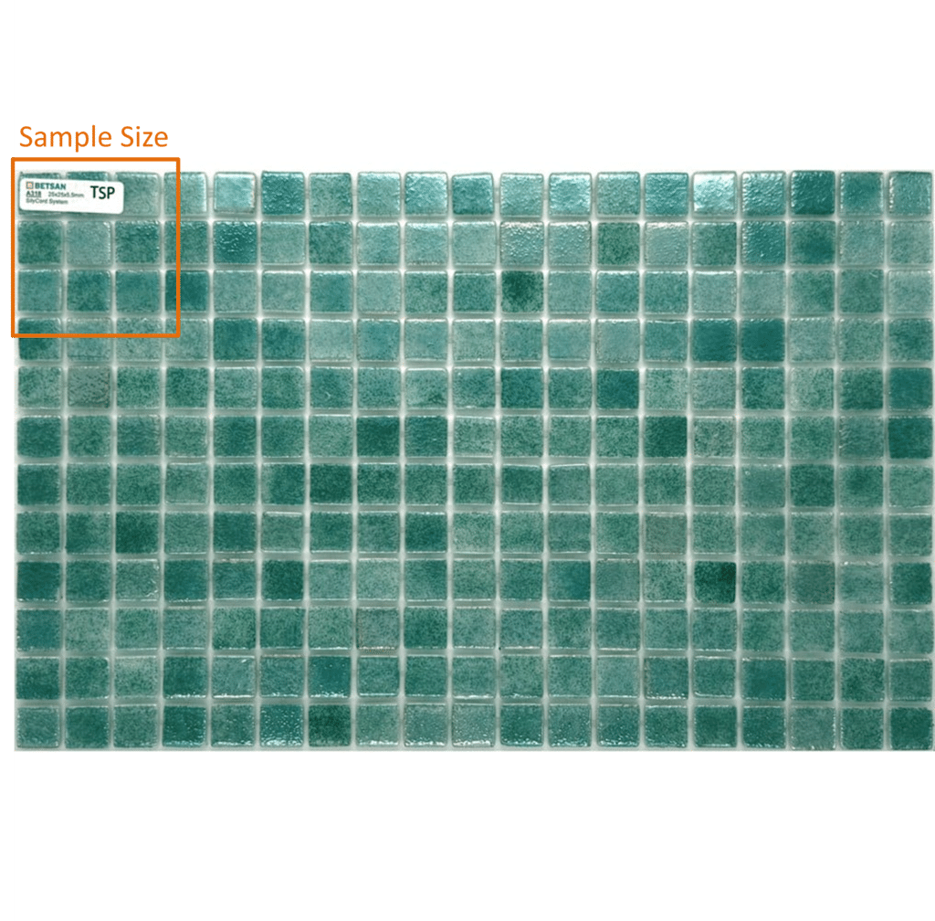 Betsan A318 Gloss Glass Mosaic 25mm x 25mm (SAMPLE) | tsptrims.com.au